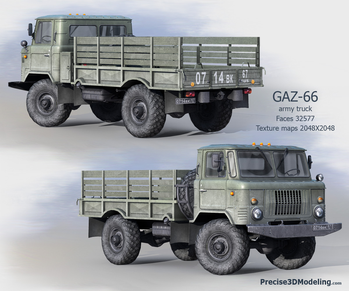 Russian army truck GAZ-66